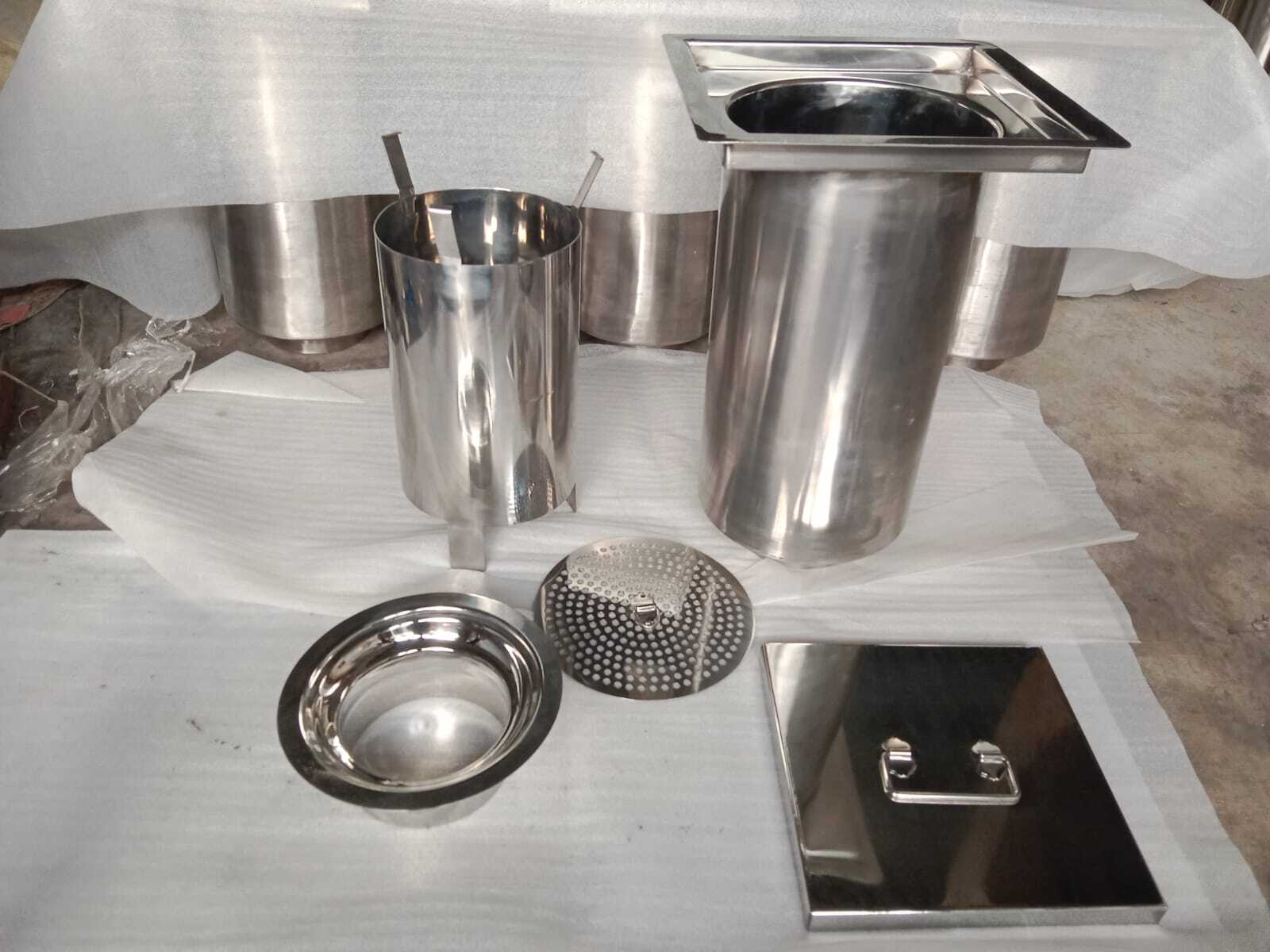 Ss Drain Trap - Stainless Steel, 350mm X 350mm X 505mm | Matte Silver ...