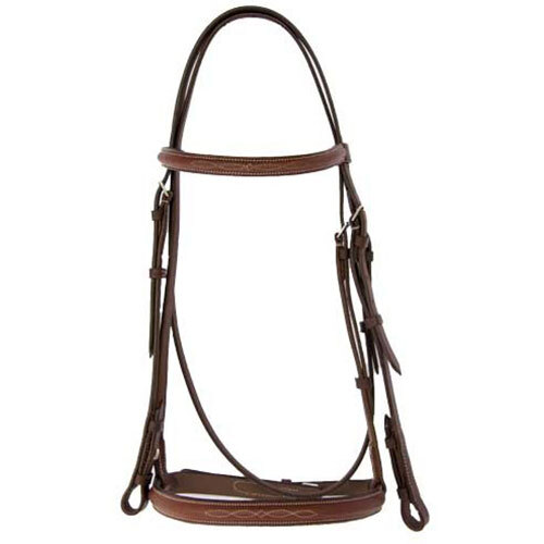 Snaffle Bridle - High-quality Leather, Standard Size, Brown Color - Elegant Western Style With ...