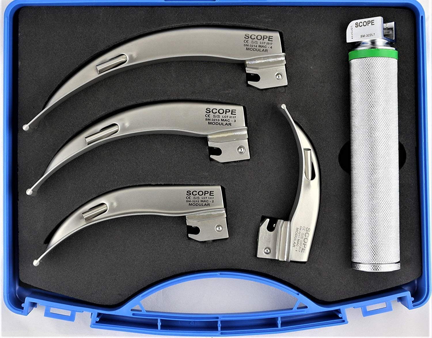 Curved Scope Medical Fiber Optic Laryngoscope - Flexible Fiber Optics ...