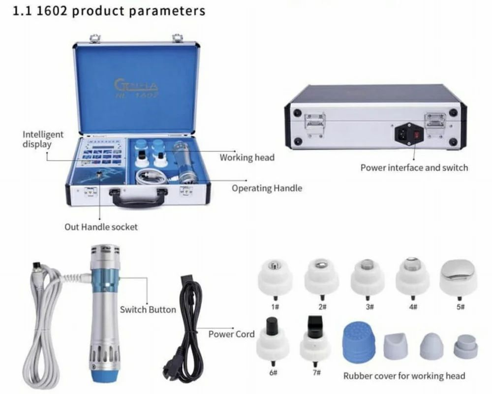 Digital Touch Screen Shockwave Therapy Machine Electromagnetic Eswt ...
