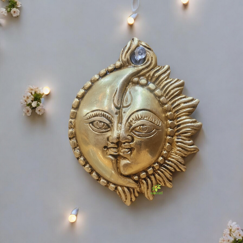 "aakrati Sun And Moon Face Wall Hanging Decorative Showpiece - 2 Cm at ...