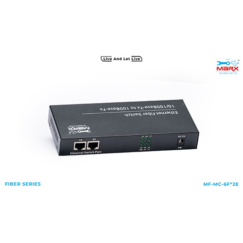 Marx Media Converter 100mbps - 6 Sc + 2 Rj45 - Sm Single Fiber - 25km ...