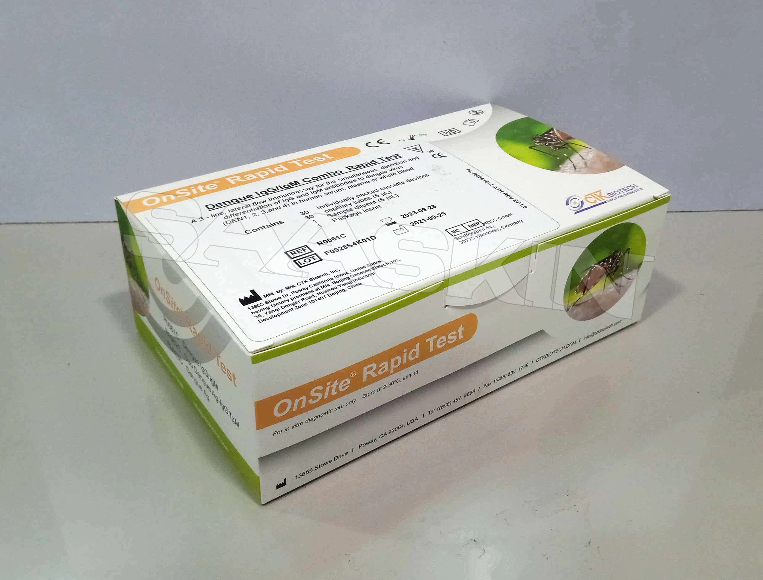 Ctk Biotech Onsite Dengue Igg/igm 3.0 Combo Rapid Test Ce at Best Price ...