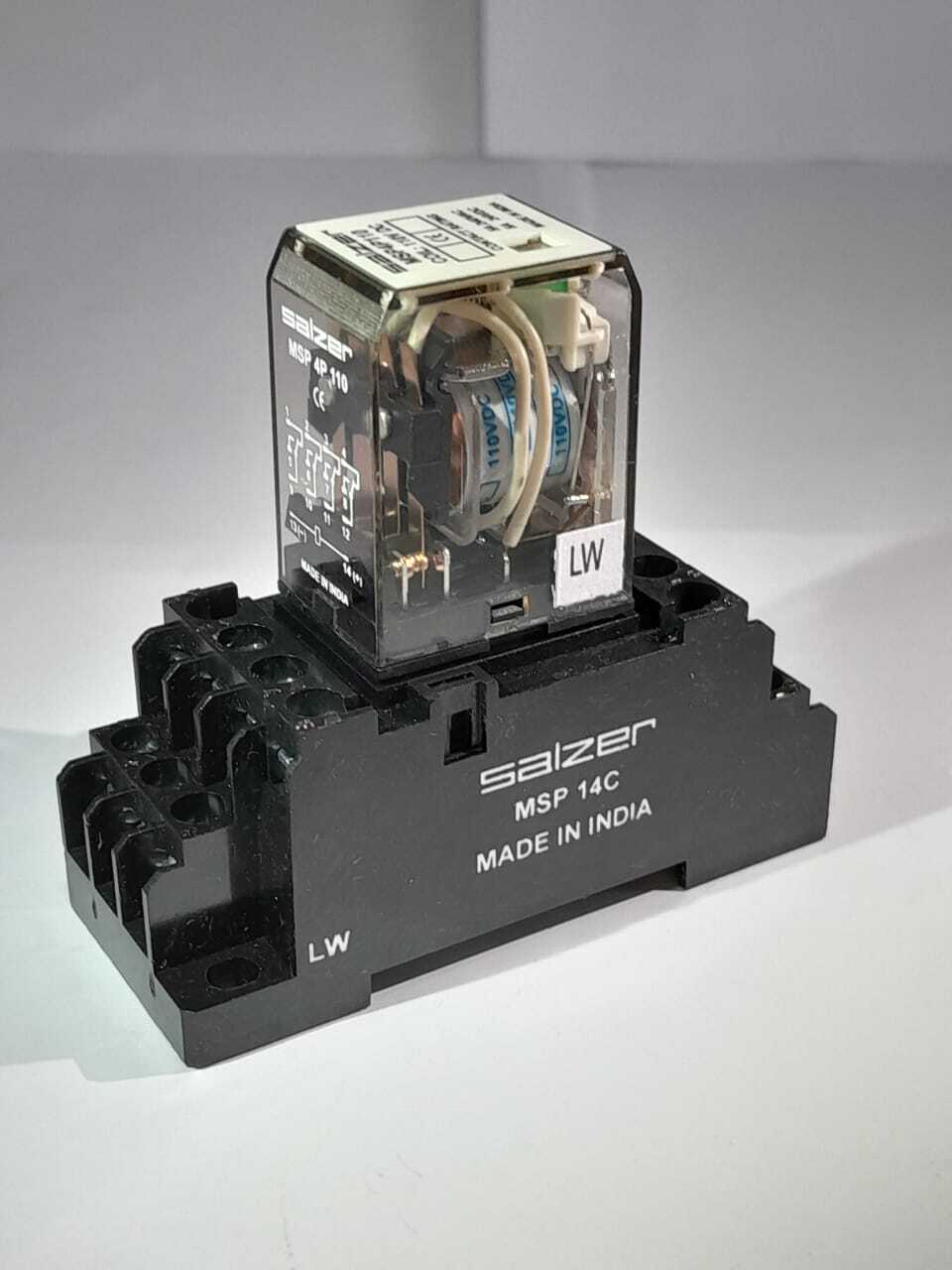 Salzer Glass Relay 4pole 110v Dc Msp4p110 at 284.38 INR in Rajkot ...