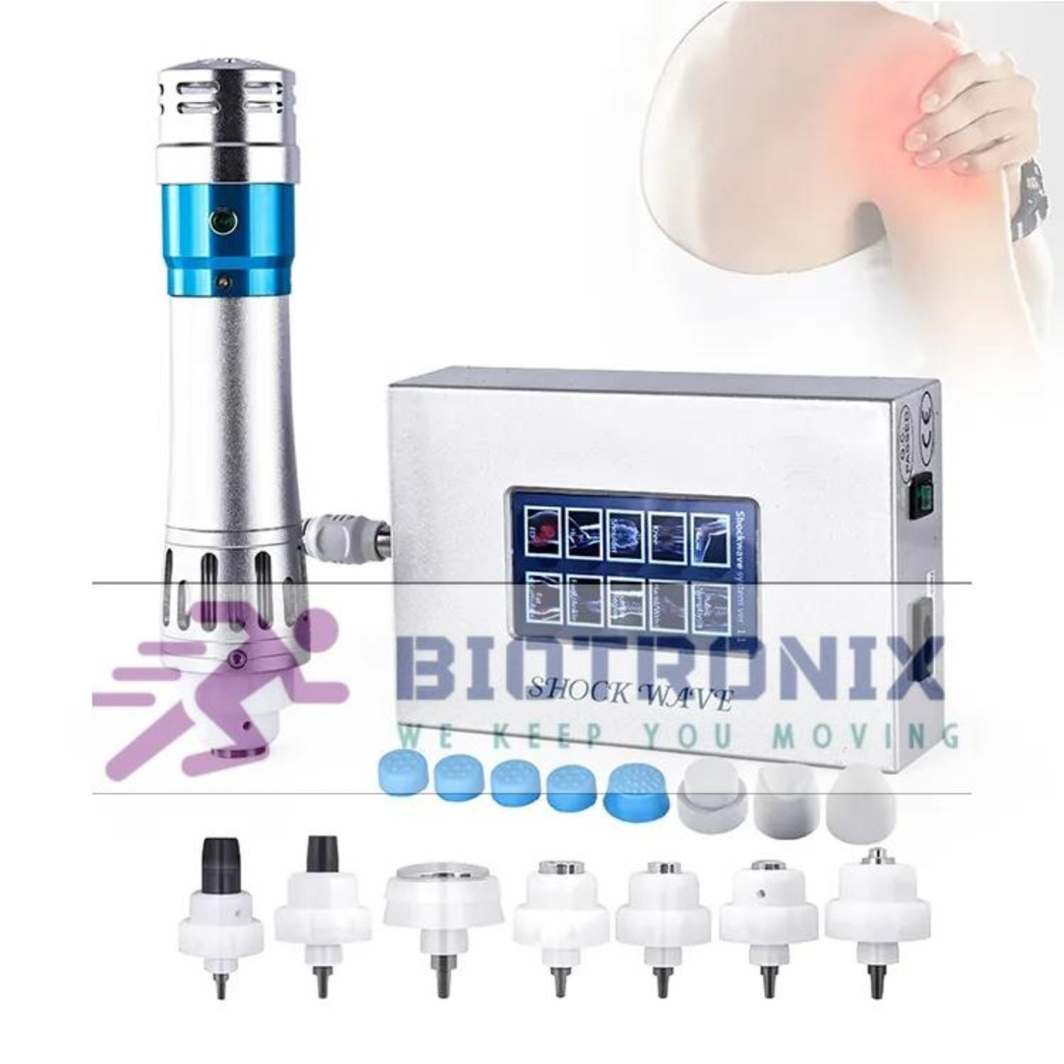 Compact Shockwave Therapy Portable Mini Compact Touch Screen Equipment ...