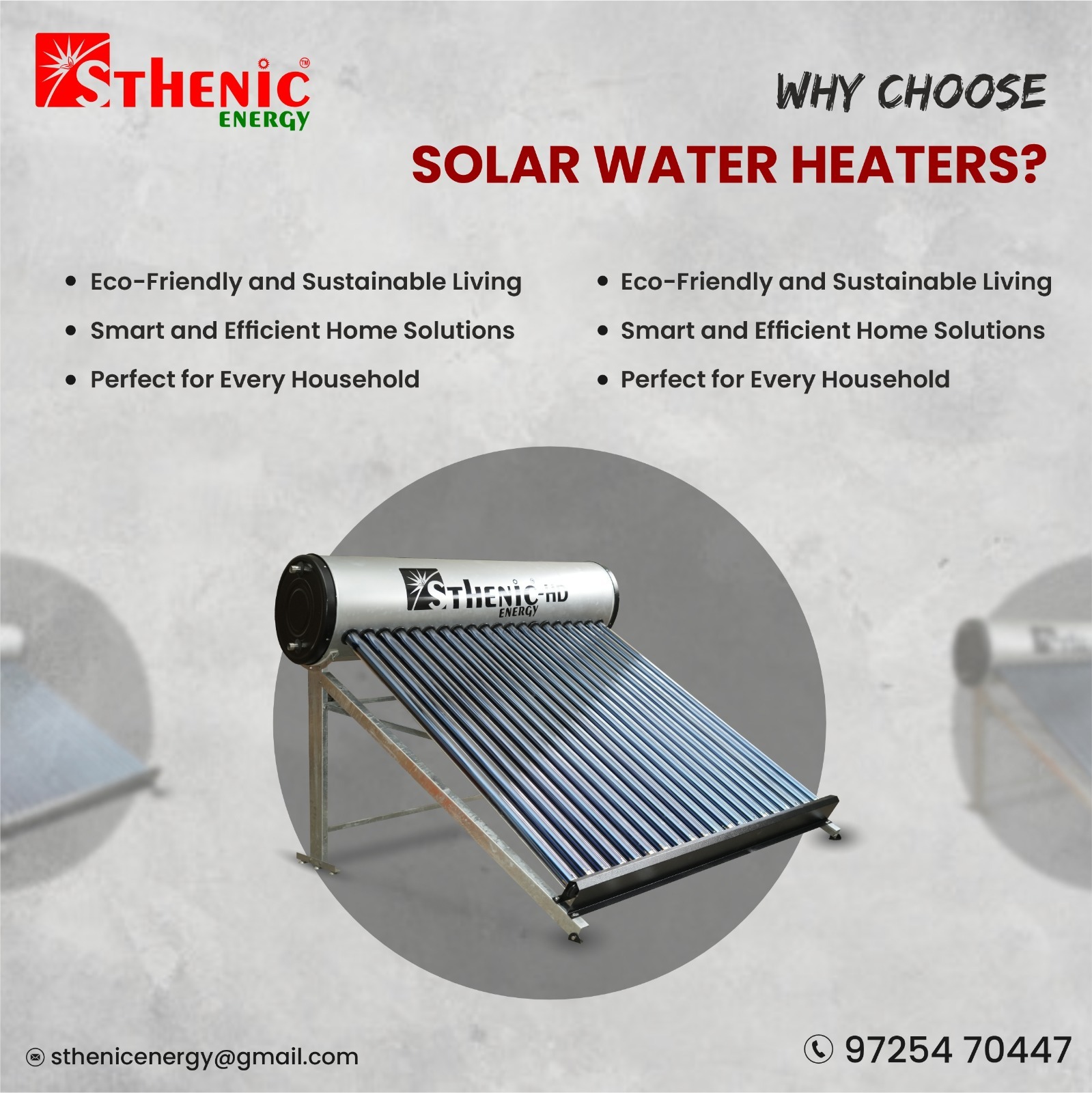 Silver Stainless Steel Solar Water Heater at 15000.00 INR in Rajkot ...