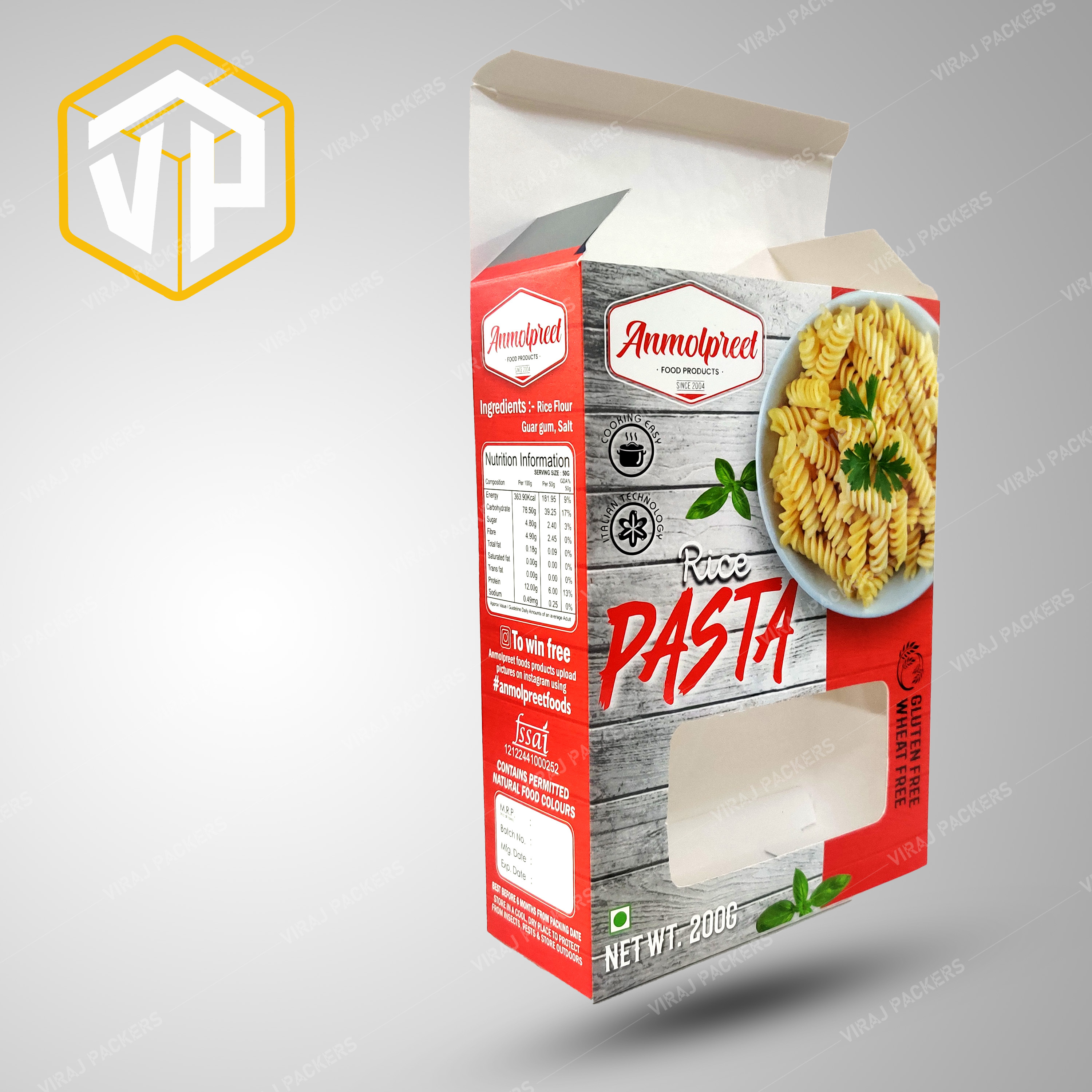 Pasta Packaging Box Manufacturer at Best Price in Ludhiana | Viraj Packers