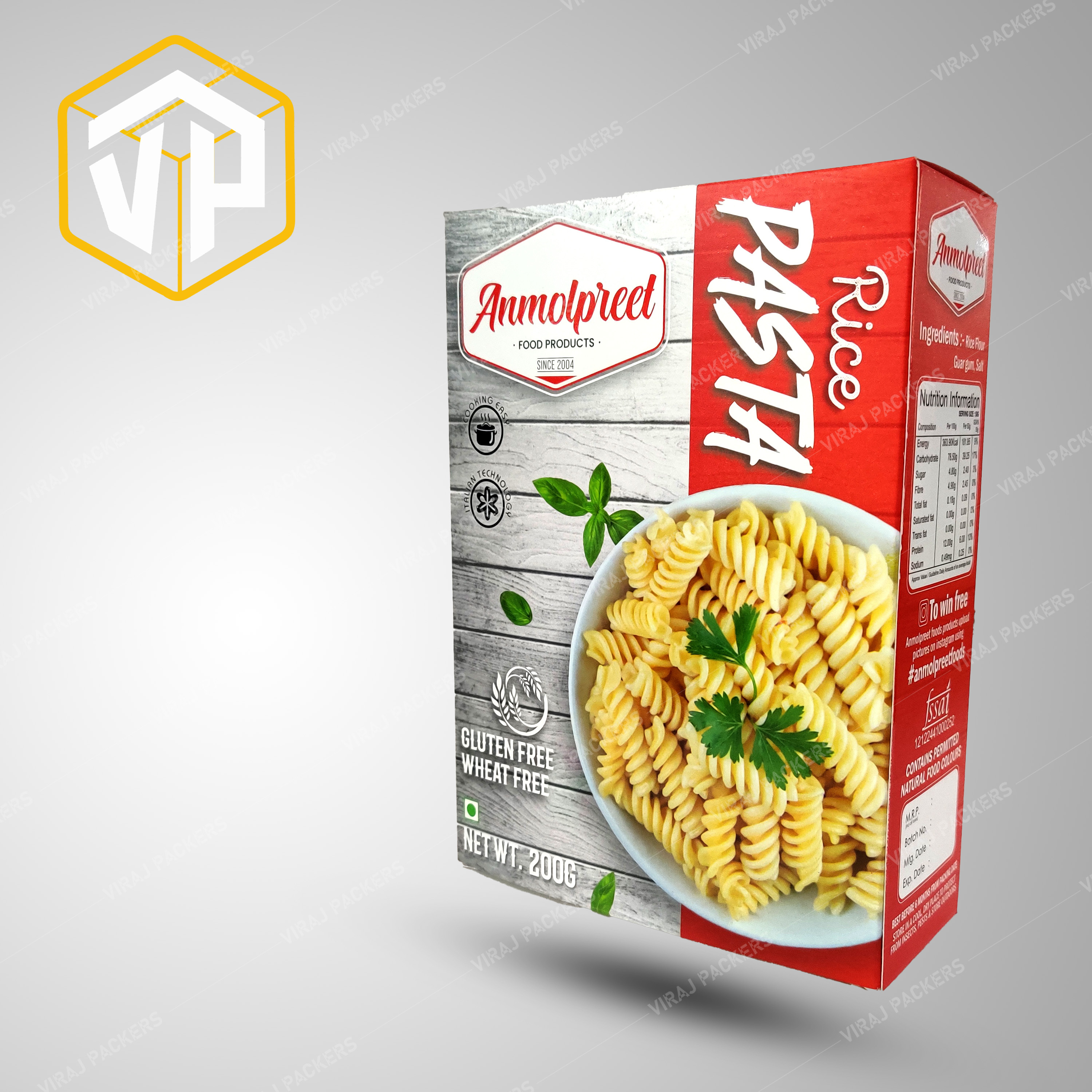 Pasta Packaging Box Manufacturer at Best Price in Ludhiana | Viraj Packers