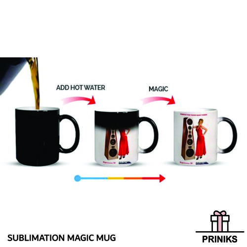 Sublimation Magic Mugs - Ceramic Mug, Black Color With Unique Heat ...