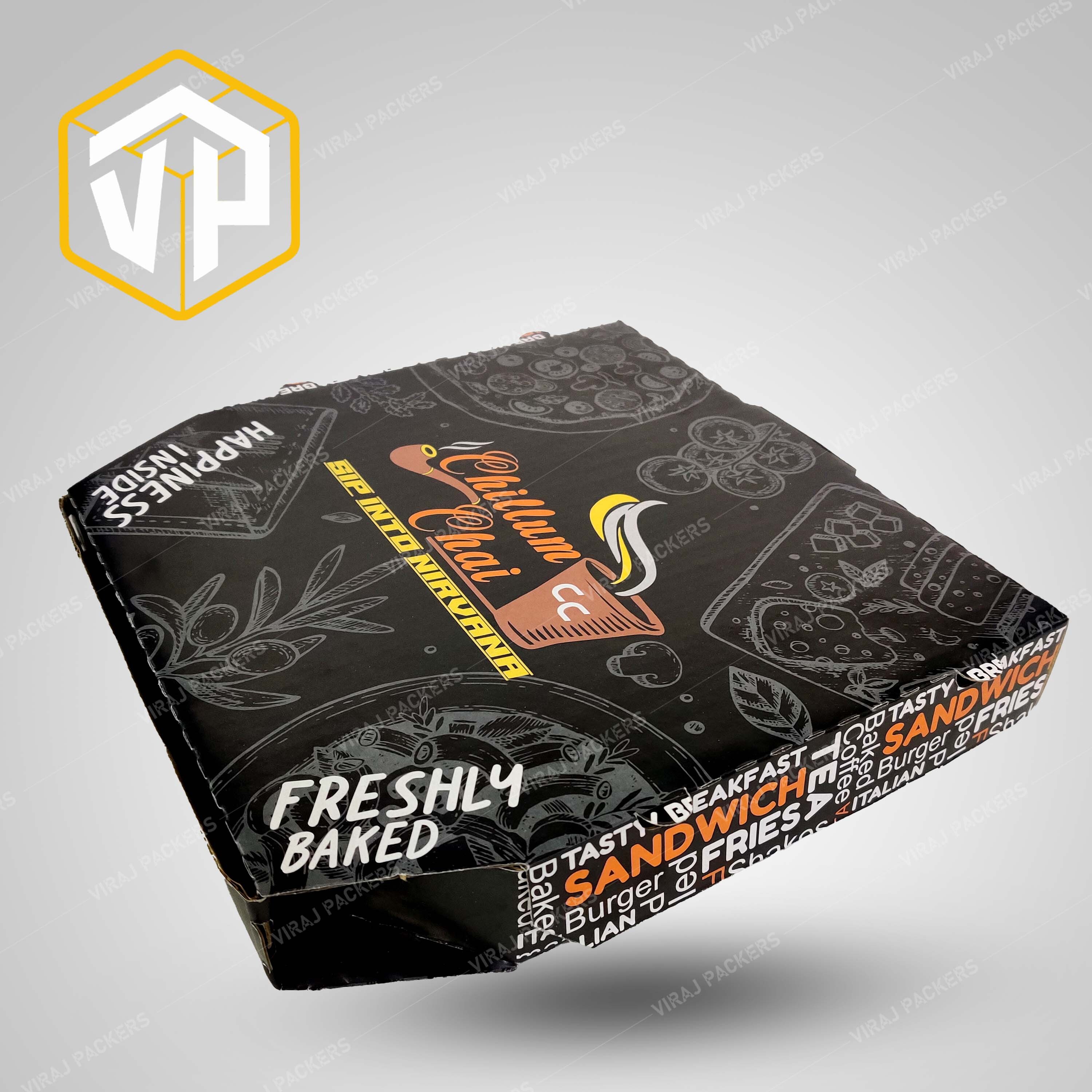Customized Pizza Packaging Box - Paper, Customized Size | Vibrant ...