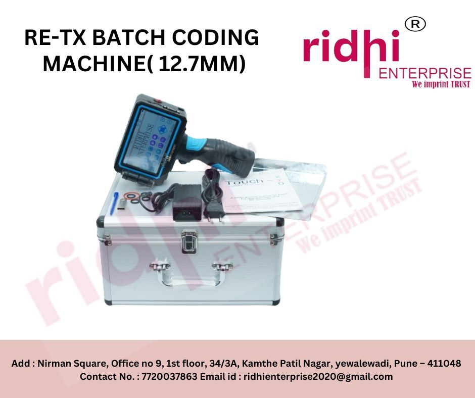 Re-tx Handheld Inkjet Printer Machine / Batch Coding Machine at 23600.00 INR in Pune | Ridhi ...