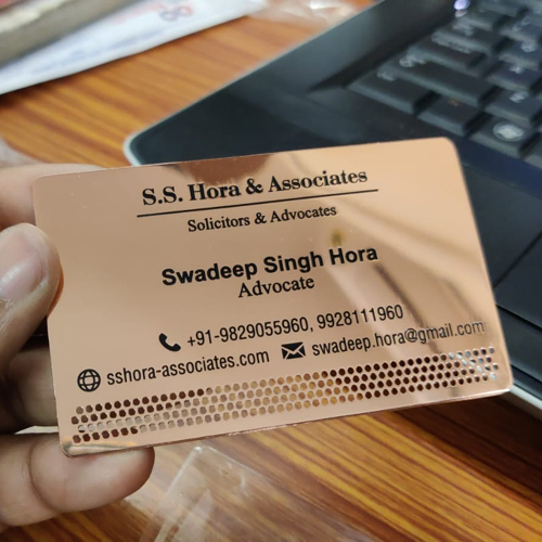 Brass Rose Gold Metal Card at Best Price in New Delhi | Goldmark Creations