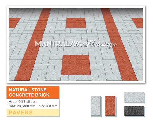 Natural Stone Concrete Brick at Best Price in Hyderabad | Mantralaya ...