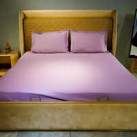 Solid Lavender Bedsheet - Color: Different Available at Best Price in ...