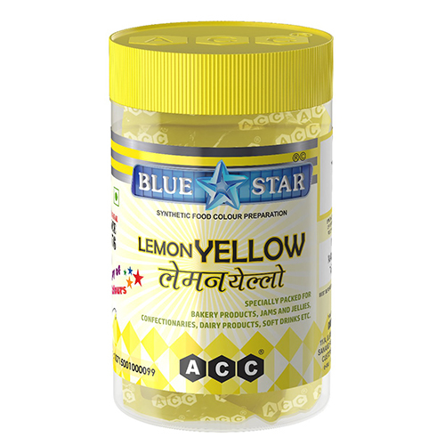 100 Gm Lemon Yellow Synthetic Food Colour - Physical Form: Powder at ...