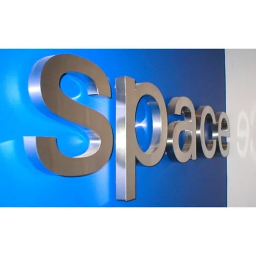 Ss Letter Sign Board - Stainless Steel, Various Sizes & Shapes | Brass ...