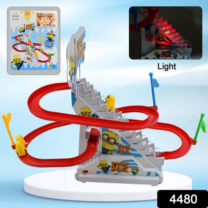 Ducks Climb Stairs Toy Roller Coaster, Electric Duck Chasing Race Track Set, Fun Duck Stair ...