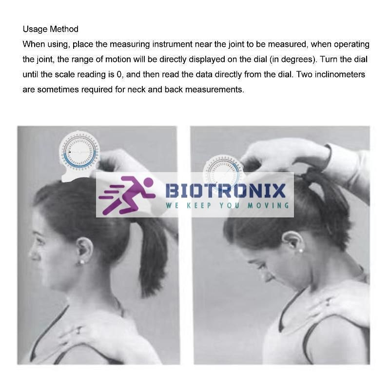 Physical Therapy Professional Easy To Read Range Of Motion Test Rom ...