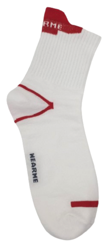 White And Red Wear Me Ankle Socks at Best Price in Faridabad | Elkay ...