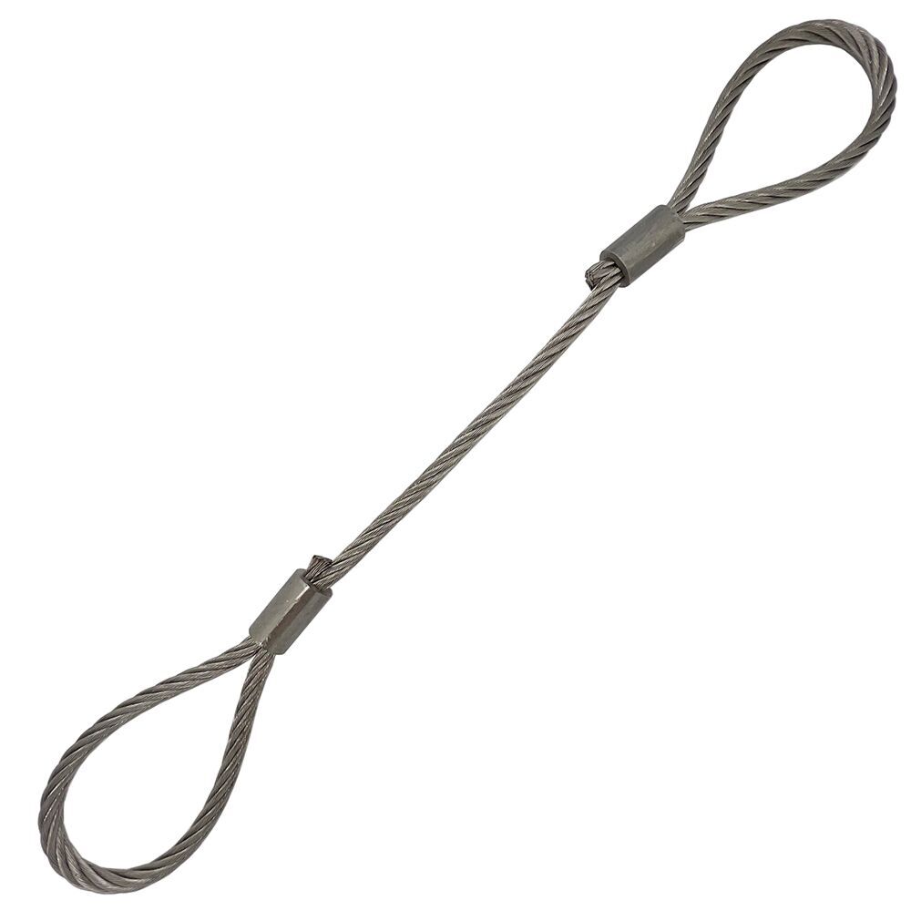 Un-galvanized Steel Wire Rope Sling - 1 Inch Diameter, 6 Ton Capacity ...