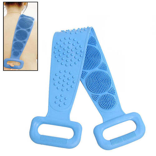 Silicone Body Scrubber - 25 Inch Reversible Back Washing Belt With ...