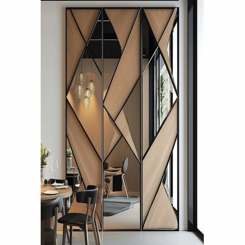 Golden Stainless Steel Partition Screen - Application: Home at Best ...