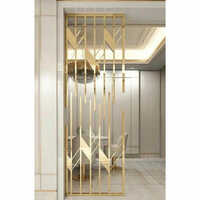 Stainnless Steel Golden Metal Partition In Gold And Rose Gold Finish ...