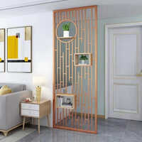 Golden Stainless Steel Partition Wall Screen 1 Panel - Size: 30 X 84 ...