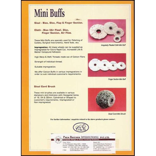 Mini Buffs (buffing Wheels) - Material: Cotton at Best Price in Delhi ...