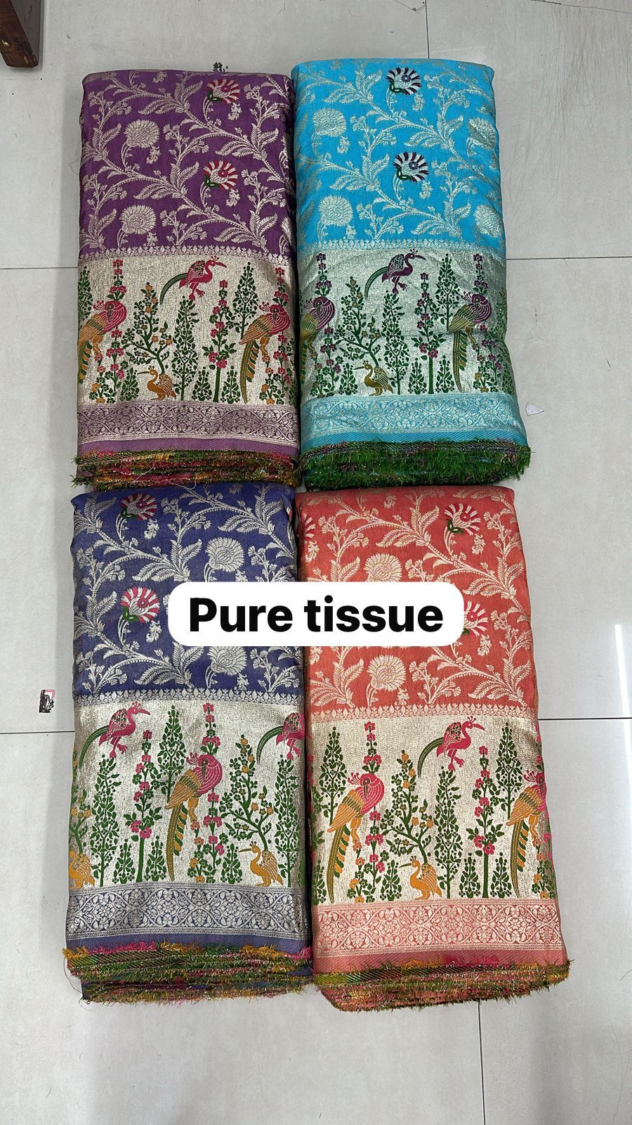 Pure Tissue Fabric - Attributes: Washable at Best Price in Surat | Silk ...