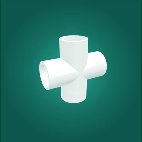 Upvc Cross Tee - White Color, Various Sizes & Thicknesses Available | Durable, Corrosion ...