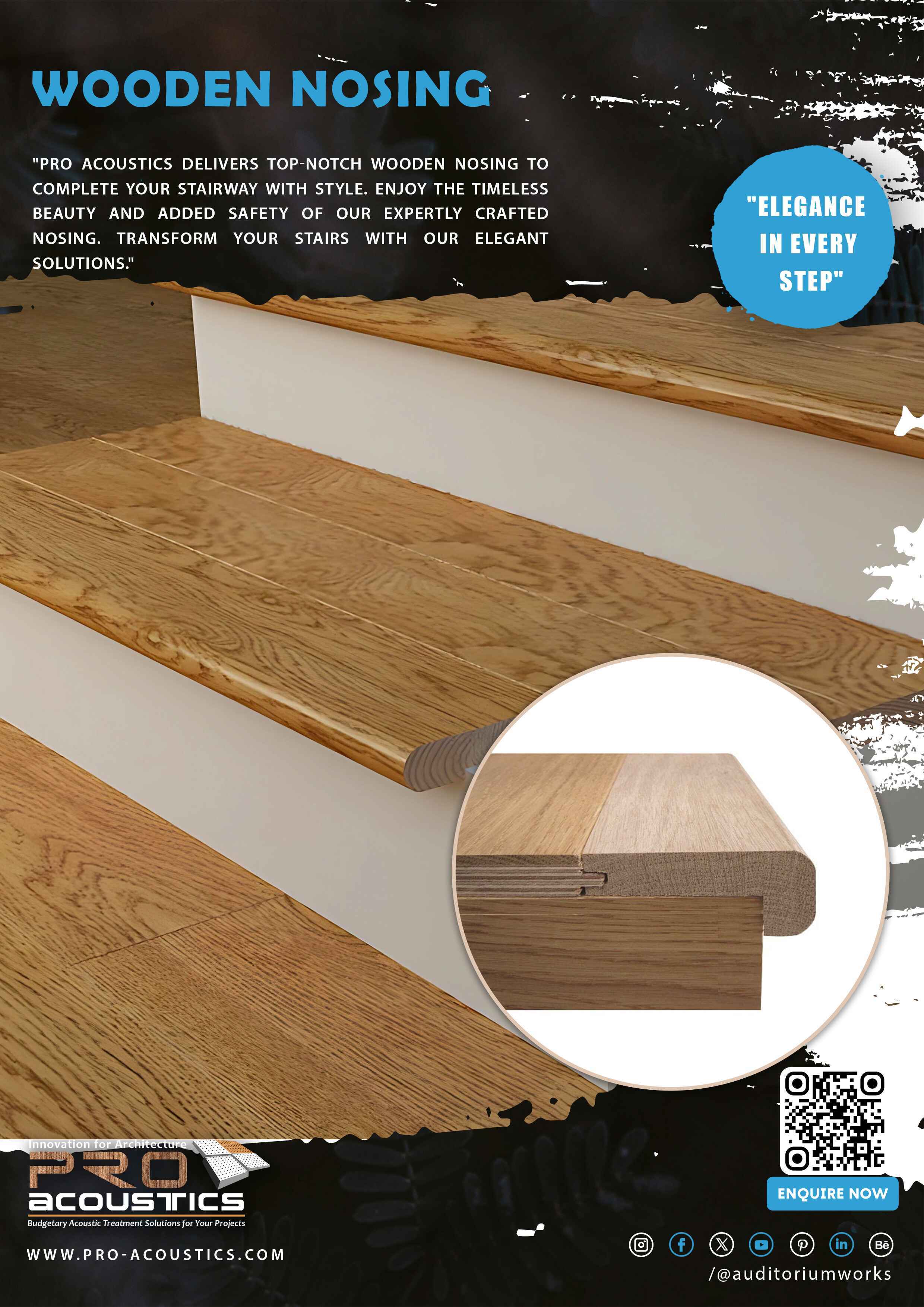 Wooden Nosing - Application: Stair Step Finishing And Safety ...