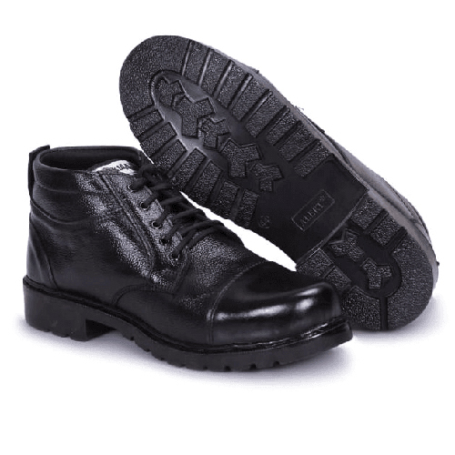 Leather Police Shoes - Color: Black at Best Price in Agra | M/s Rohit ...