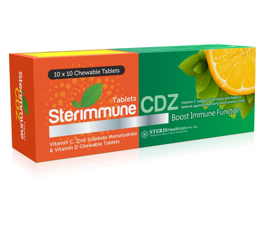 Sterimmune Cdz - Potent Dietary Supplement With Vitamin C, D & Zinc ...