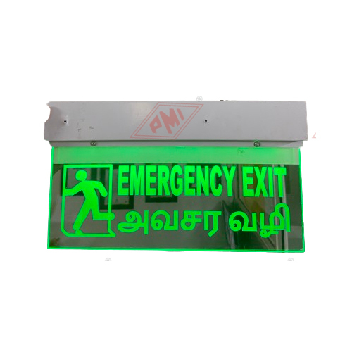 Les-iii Exit Signages With Regional Languages - Color: Green at Best ...