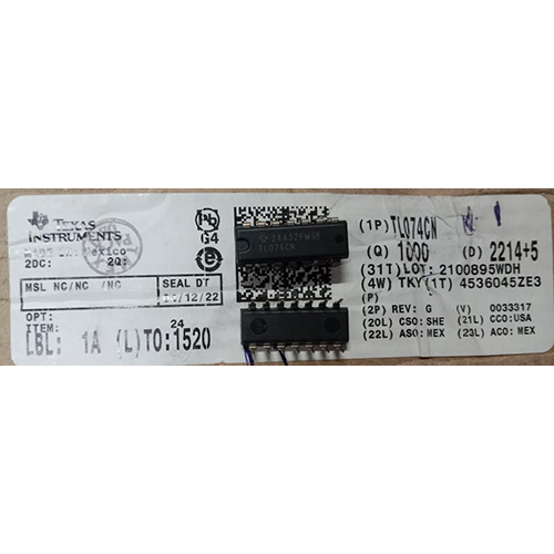 Texas Tl074cn Logic Ic - Color: Black at Best Price in Mumbai ...